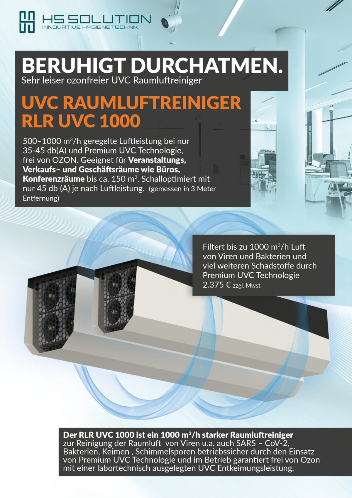 RLR UVC 1000 - HS SOLUTION